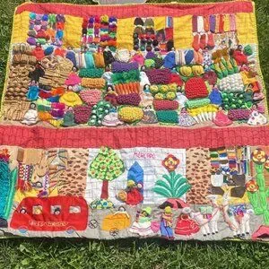 Handcrafted | Art | Vintage Peruvian Arpillera Wall Tapestry ...